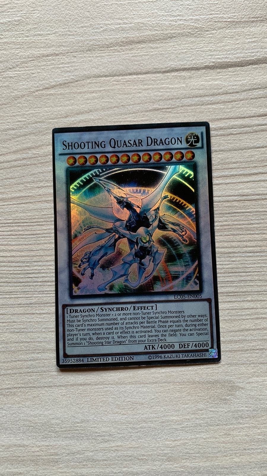 Kartica yu gi oh shooting quasar dragon limited edition