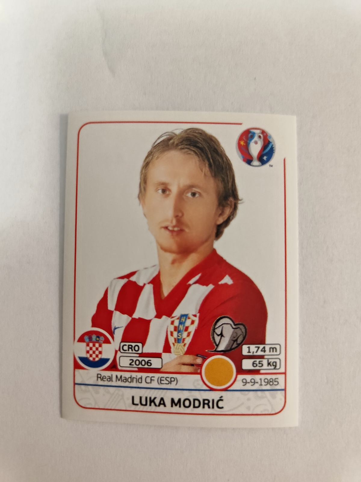 LUKA MODRIĆ (448) - Panini Euro 2016 - mint!