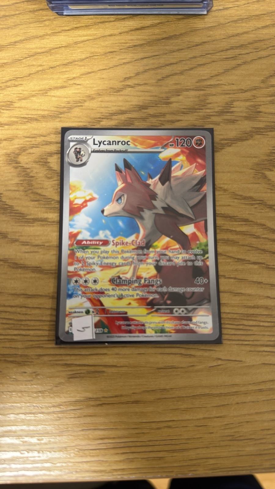 Lycanroc pokemon karta