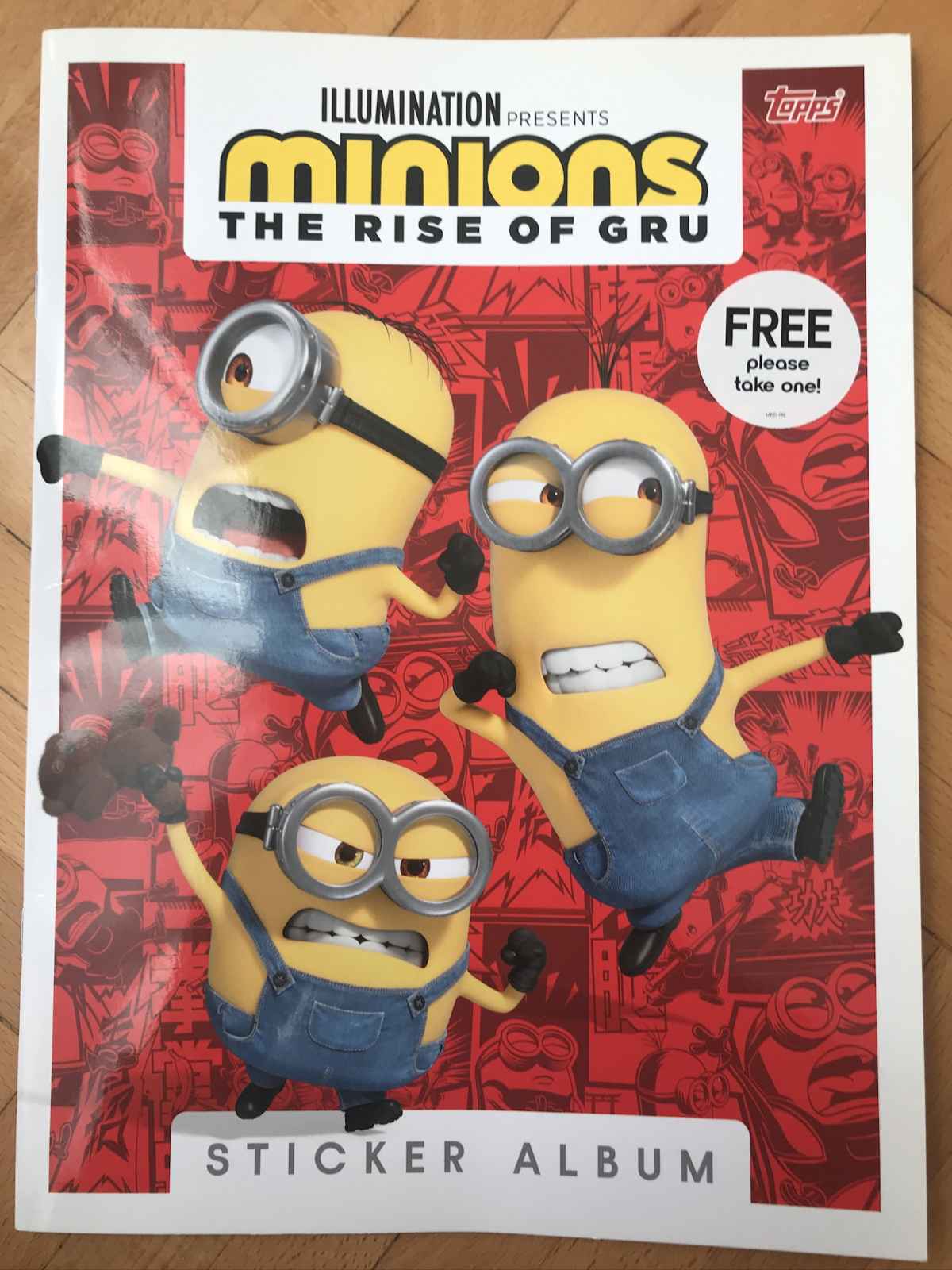 Malci = Minions The Rise Of Gru / Sticker album + 6 sličica / Topps