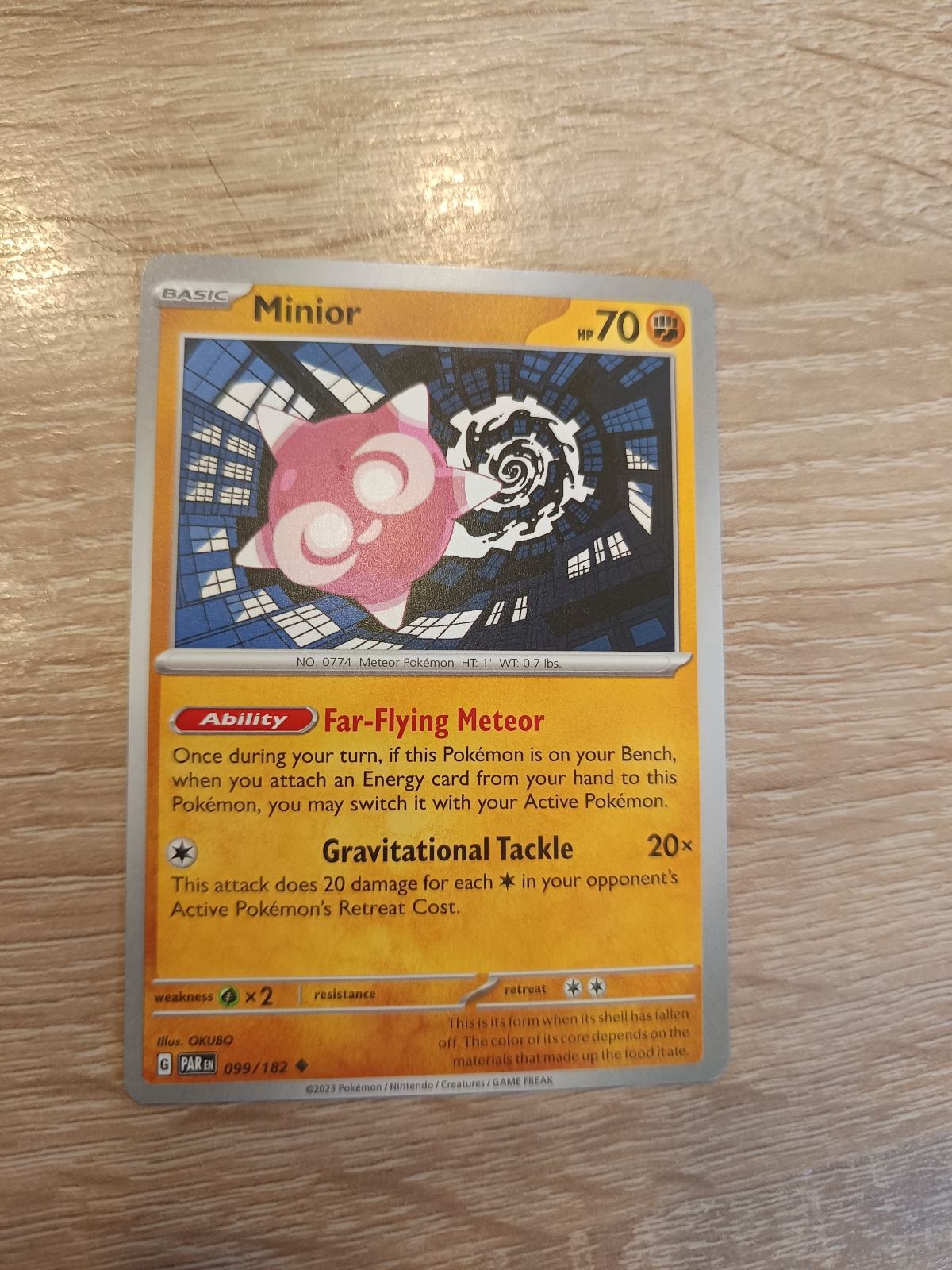 Minior Pokemon kartta Mint