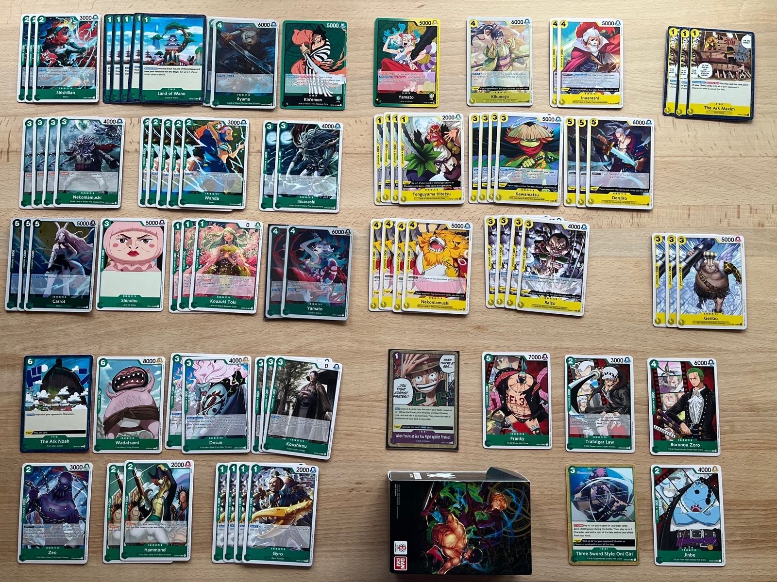 One piece tcg Op-06/Op-02 playset