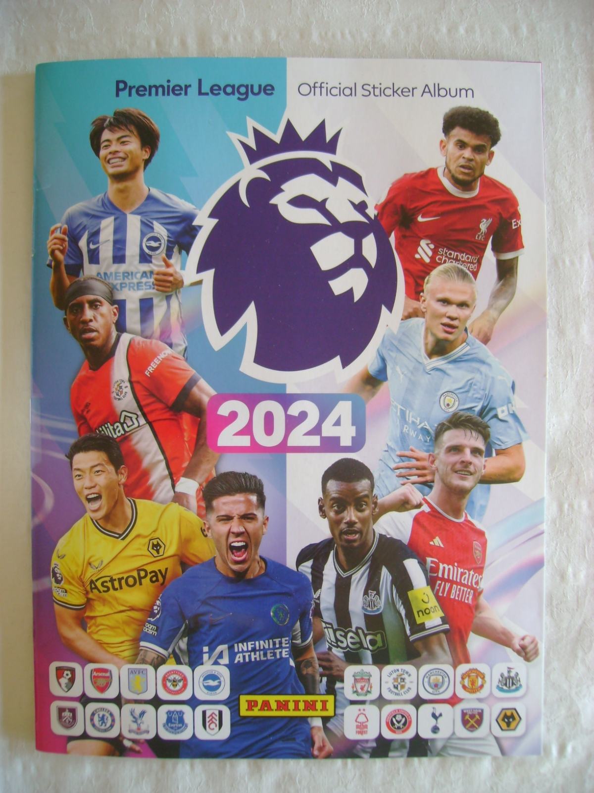 Panini album Premier League 2024 + 6 početnih sličica (Gvardiol)