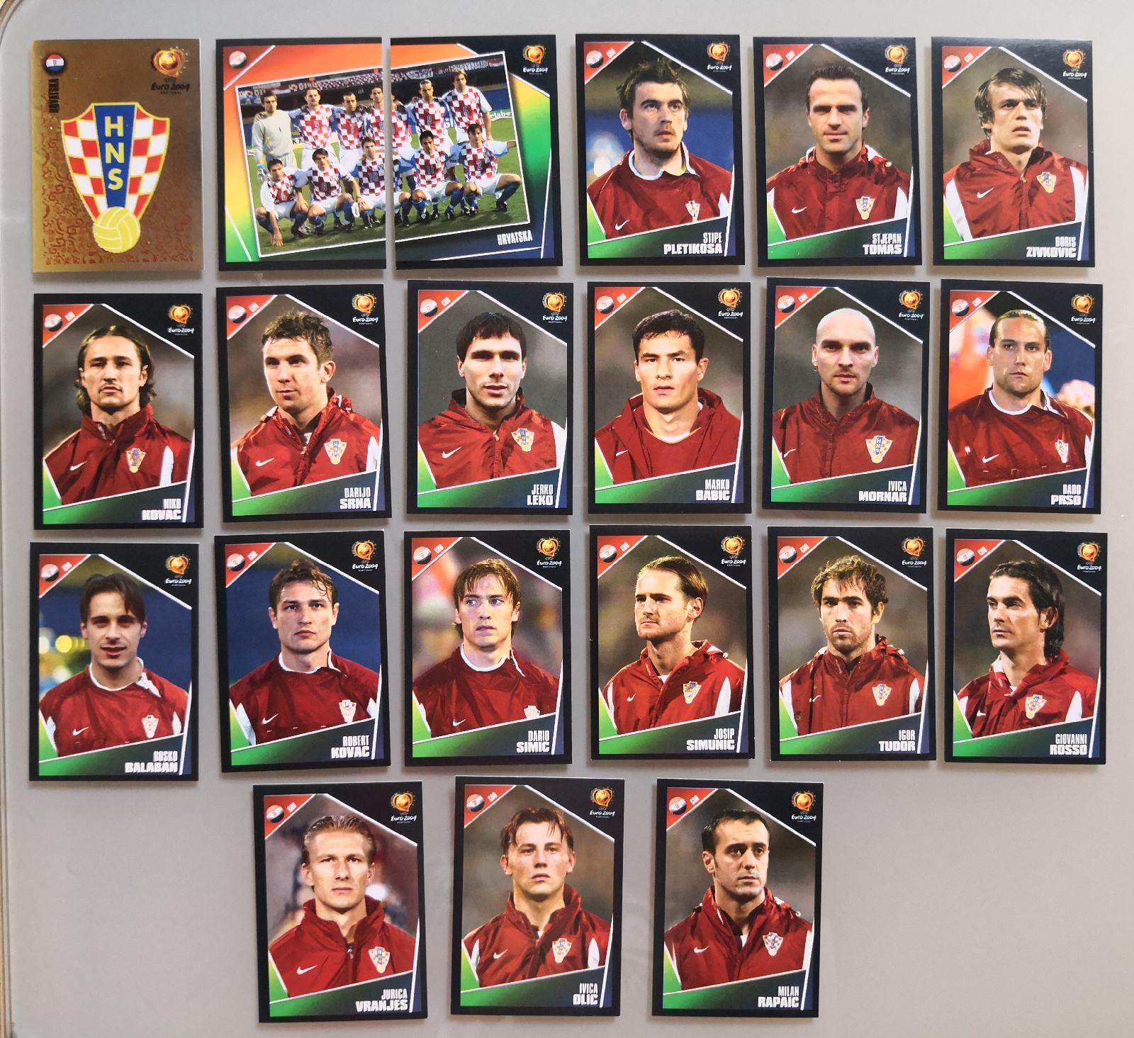 Panini EURO 2004 - ceo set HRVATSKA!
