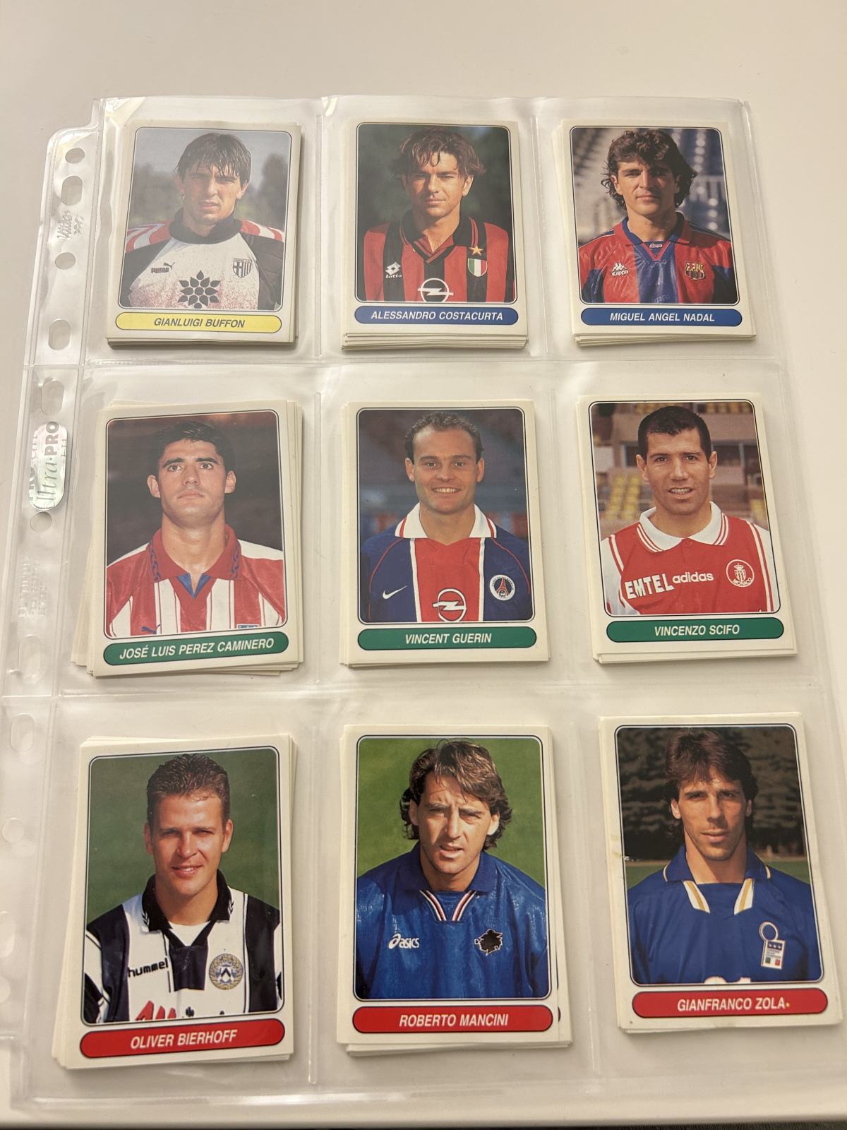 PANINI EUROPEAN FOOTBALL STARS SLIČICE