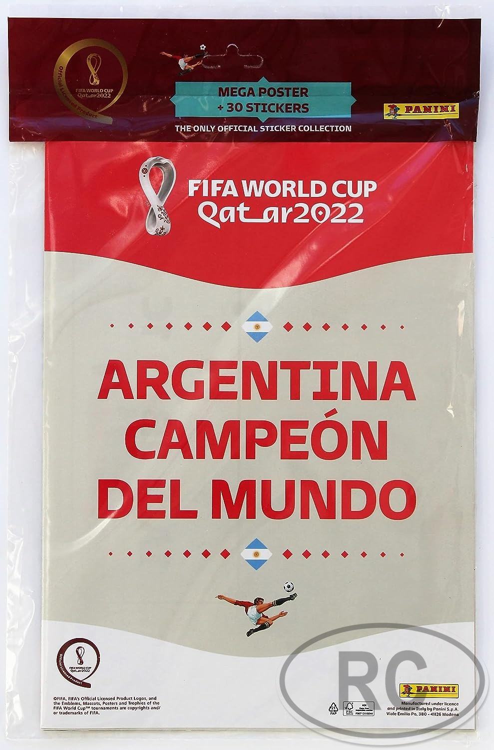 PANINI SP Qatar 2022 Winner Poster Argentina Champion