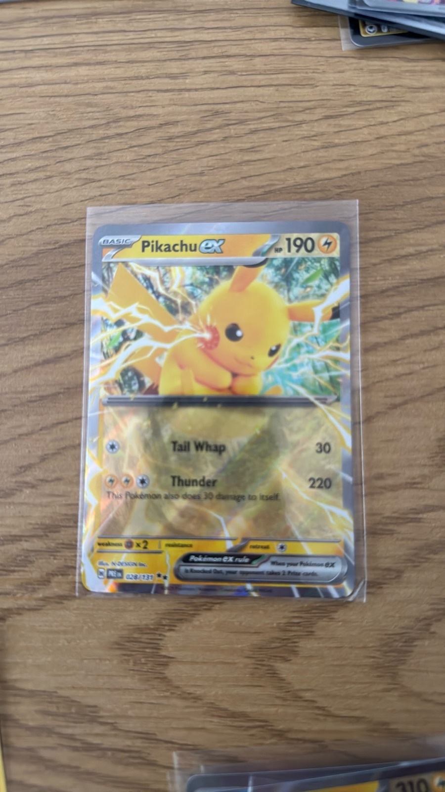Pikachu ex Prismatic Evolutions pokemon karta
