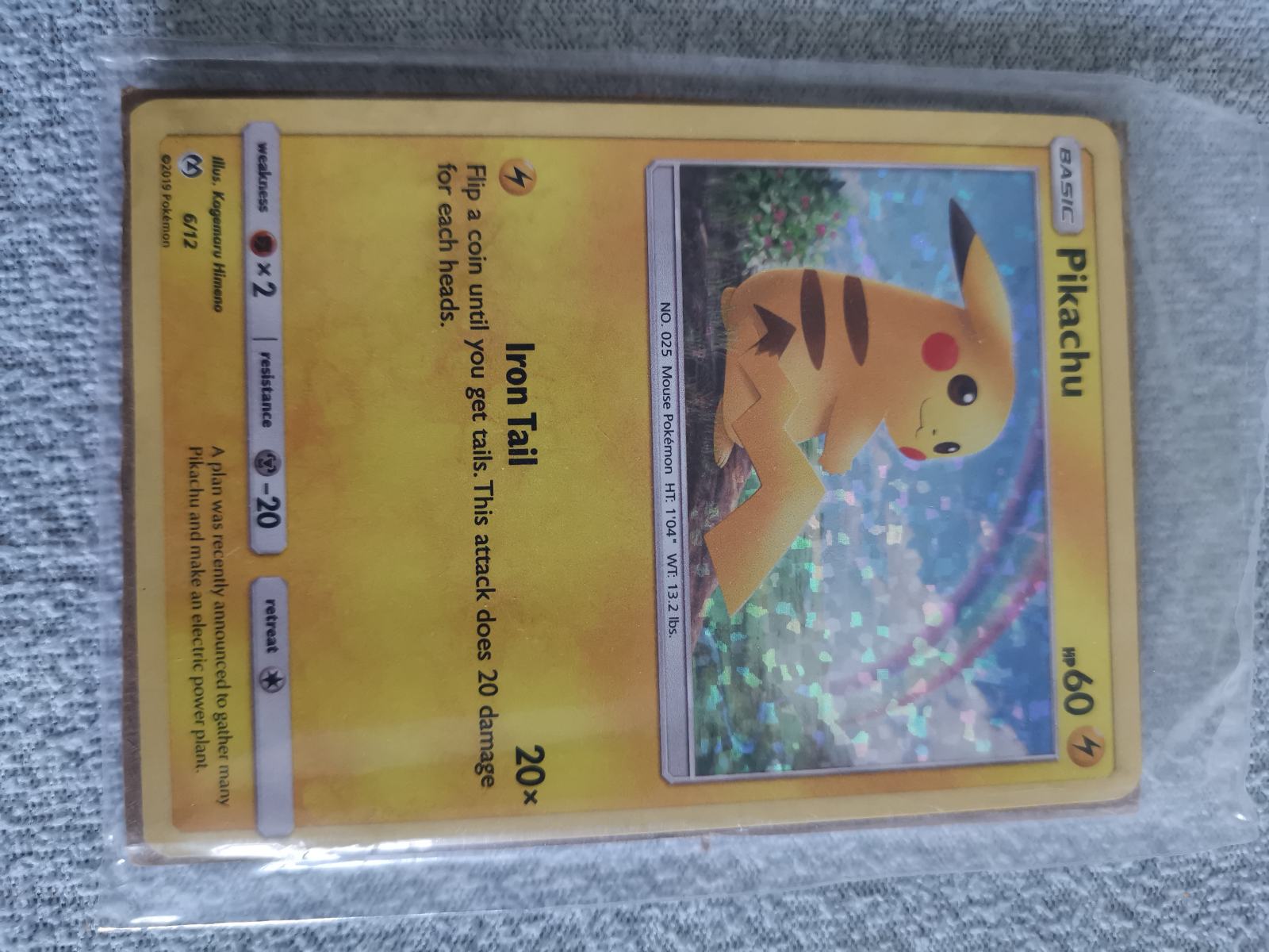 Pikachu kartica no. 025 Mouse Pokemon - Iron Tail