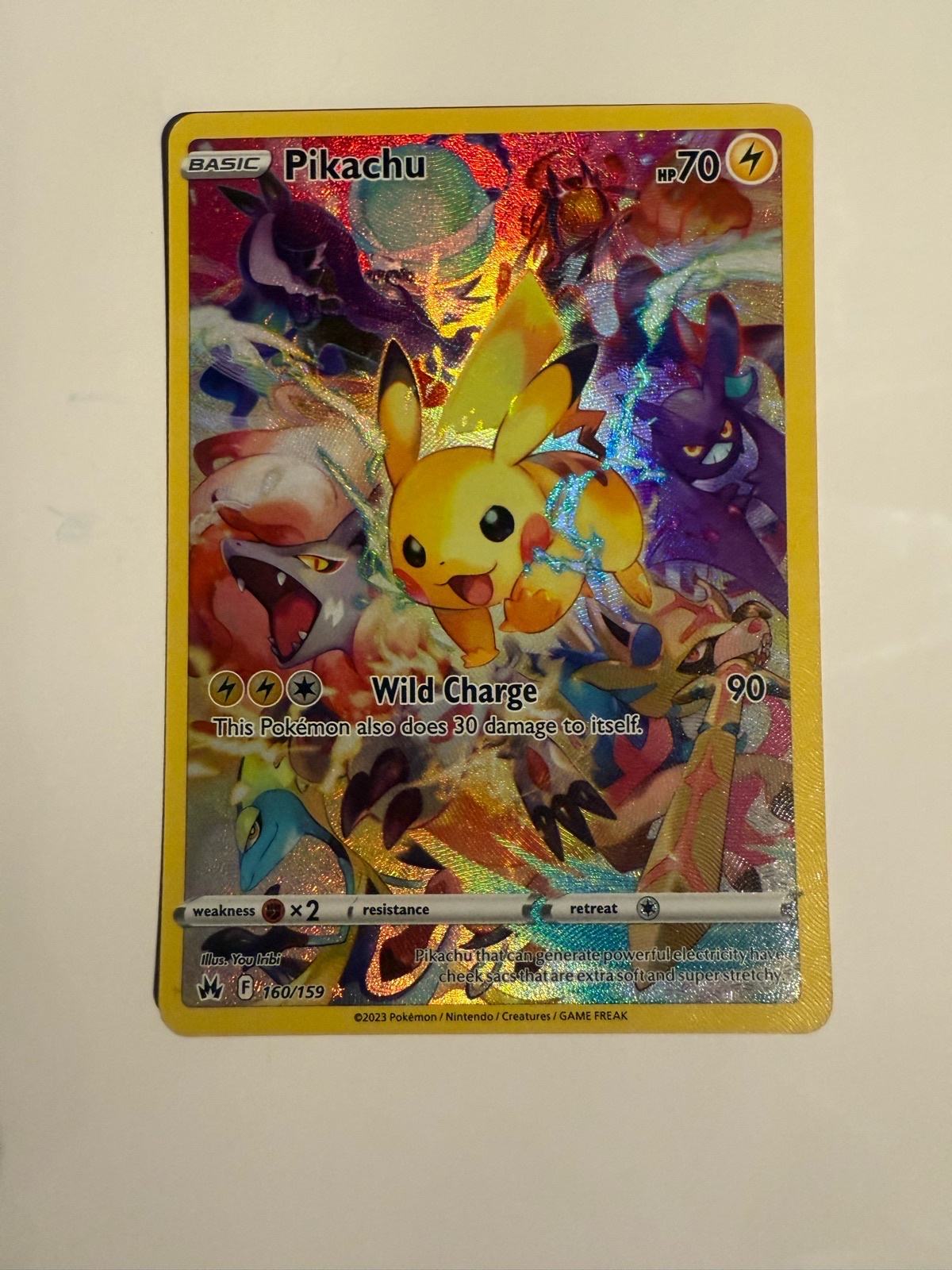 Pikachu pokemon karta