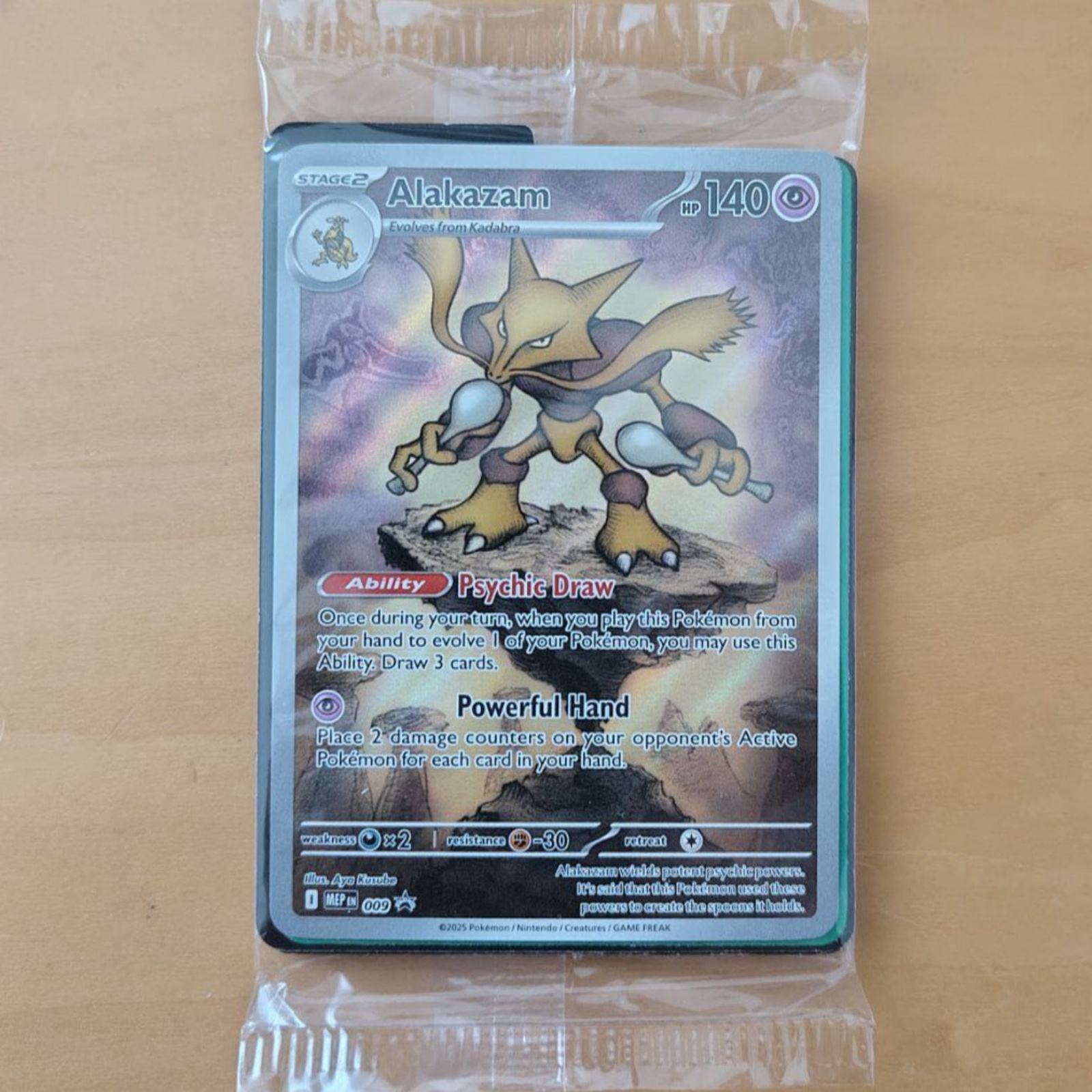 Pokemon karta: Alakazam (Mega Evolution set, full art karta)