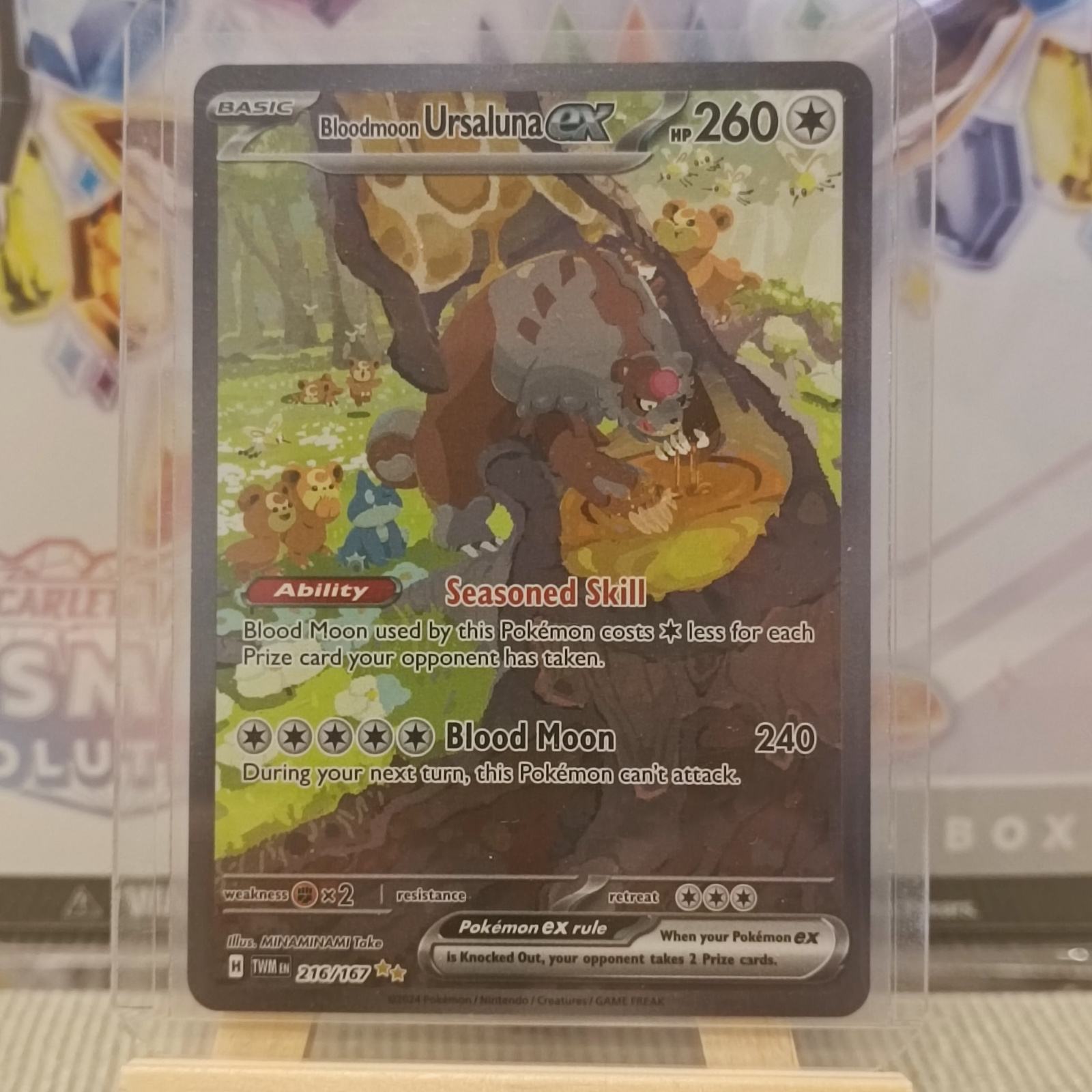 Pokemon karta: Bloodmoon Ursaluna ex (Twilight Masquerade)