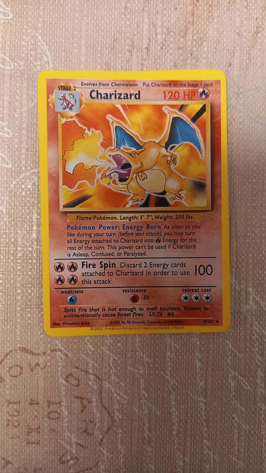 Pokemon karta - Charizard
