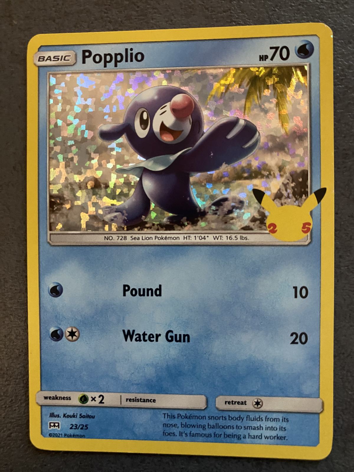 Pokemon karta Popplio