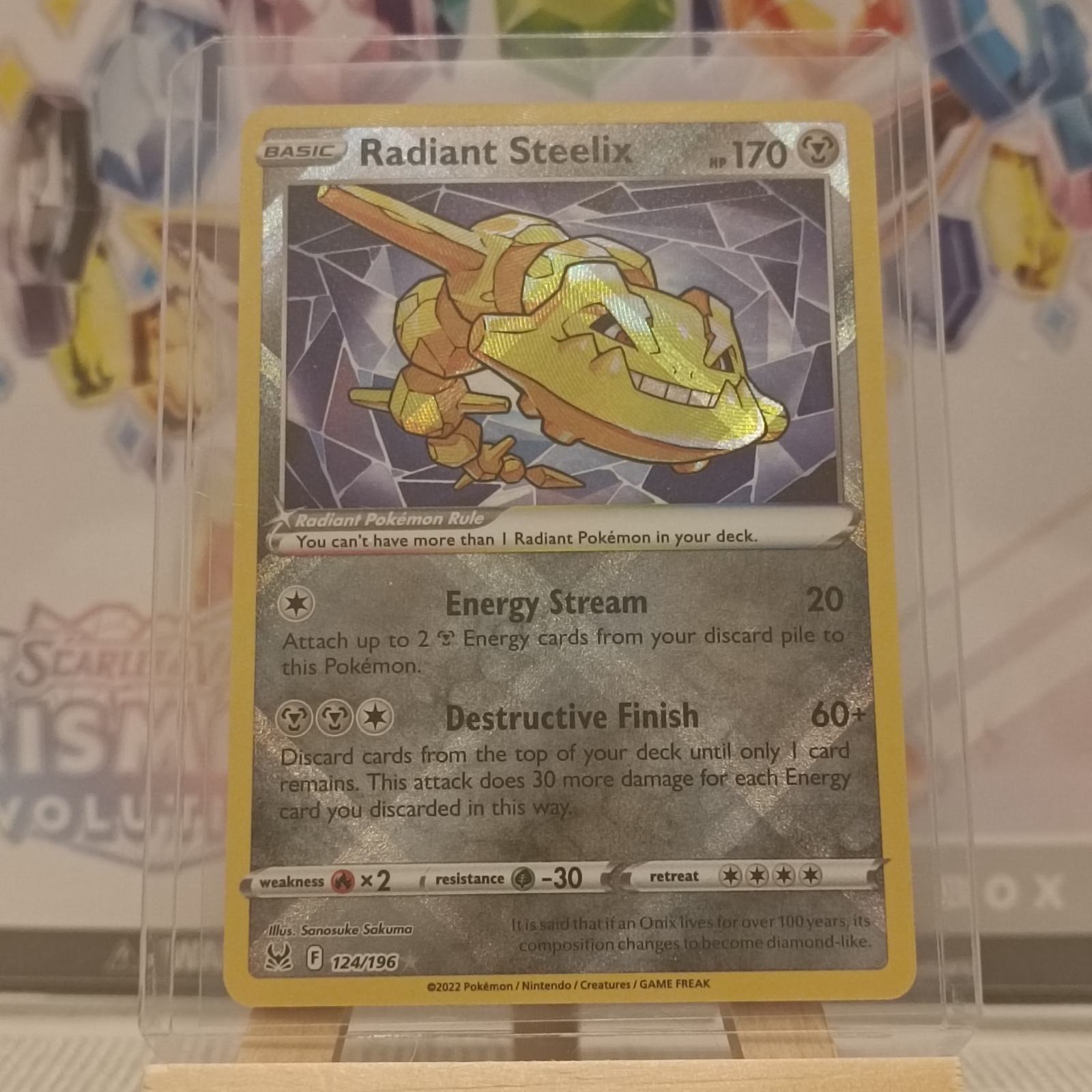 Pokemon karta: Radiant Steelix (Lost Origin set, 2022. godina)