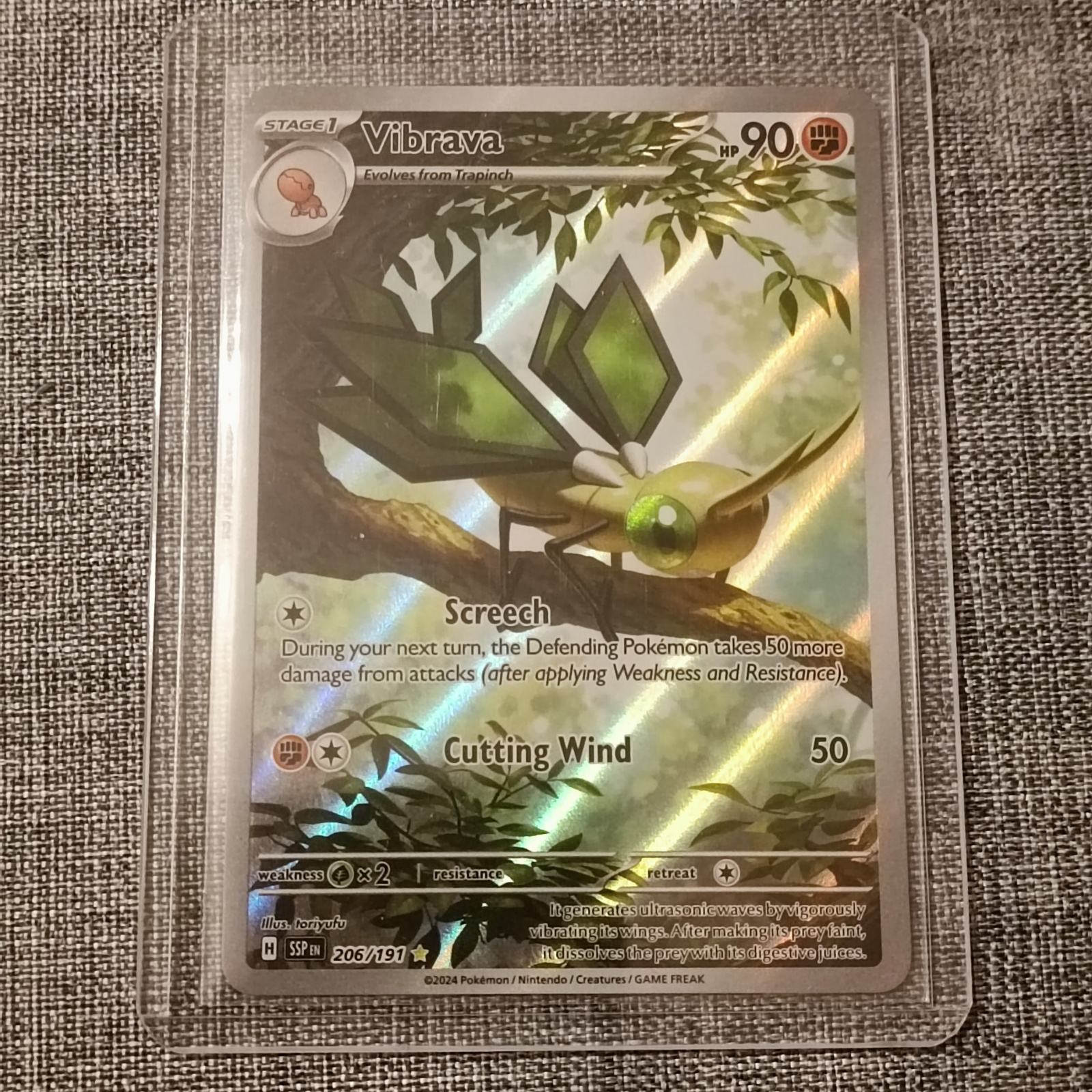 Pokemon karta: Vibrava (Surging Sparks set)