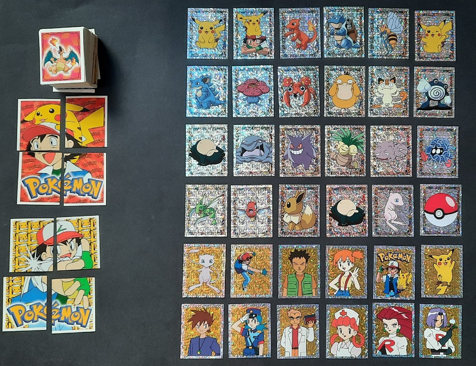 Pokemon komplet set BASE I HOLO Merlin Topps Nintendo 1999