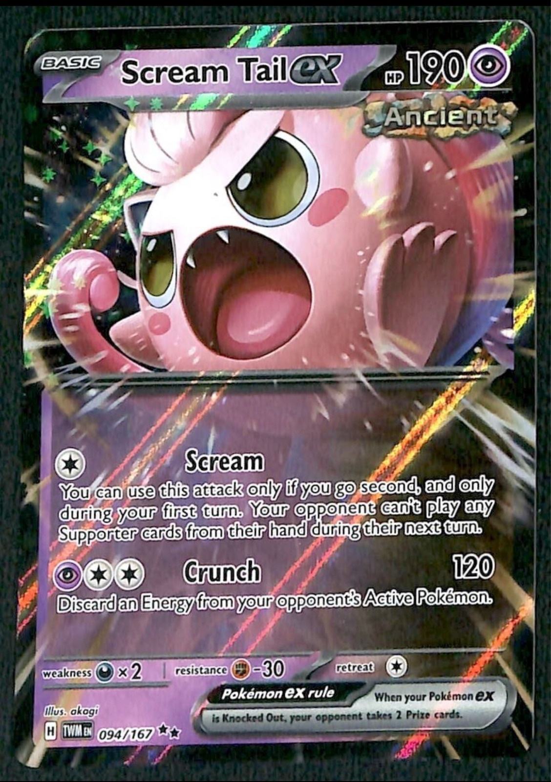 Scream Tail pokemon karta