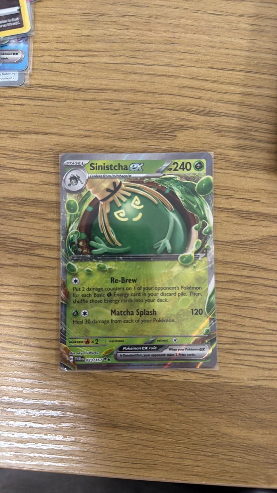 Sinistcha ex pokemon karta