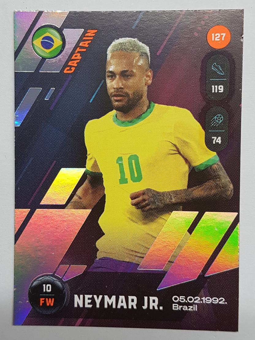 Sličica, nogomet, Play-Time, Qatar 2022, br: 127 NEYMAR JR. BRAZIL