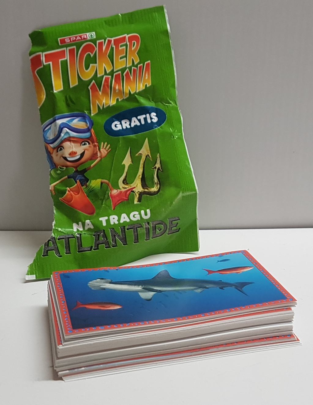 SLIČICE, SPAR, STICKER MANIA, NA TRAGU ATLANTIDE (65 komada)