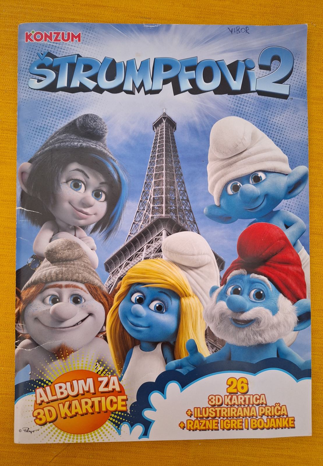 Štrumpfovi 2 - album sa 3D sličicama - komplet sličica
