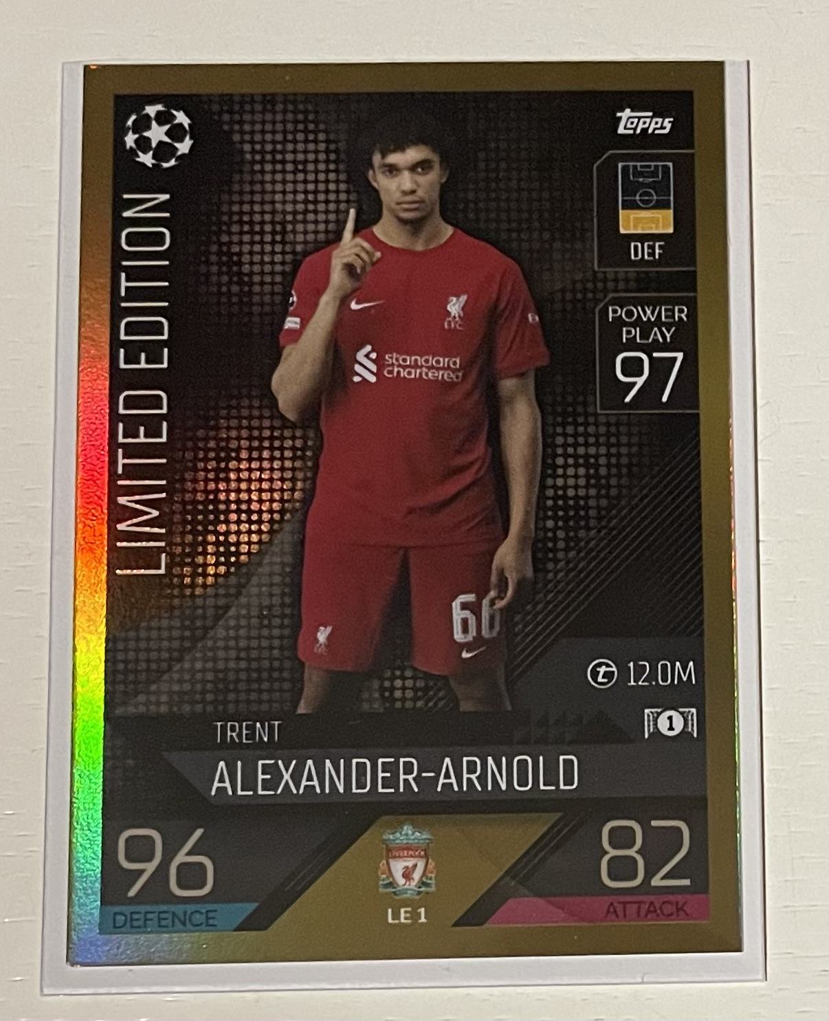 TOPPS LIMITED EDITION KARTICA MATCH ATTAX 2022/2023 ALEXANDER-ARNOLD