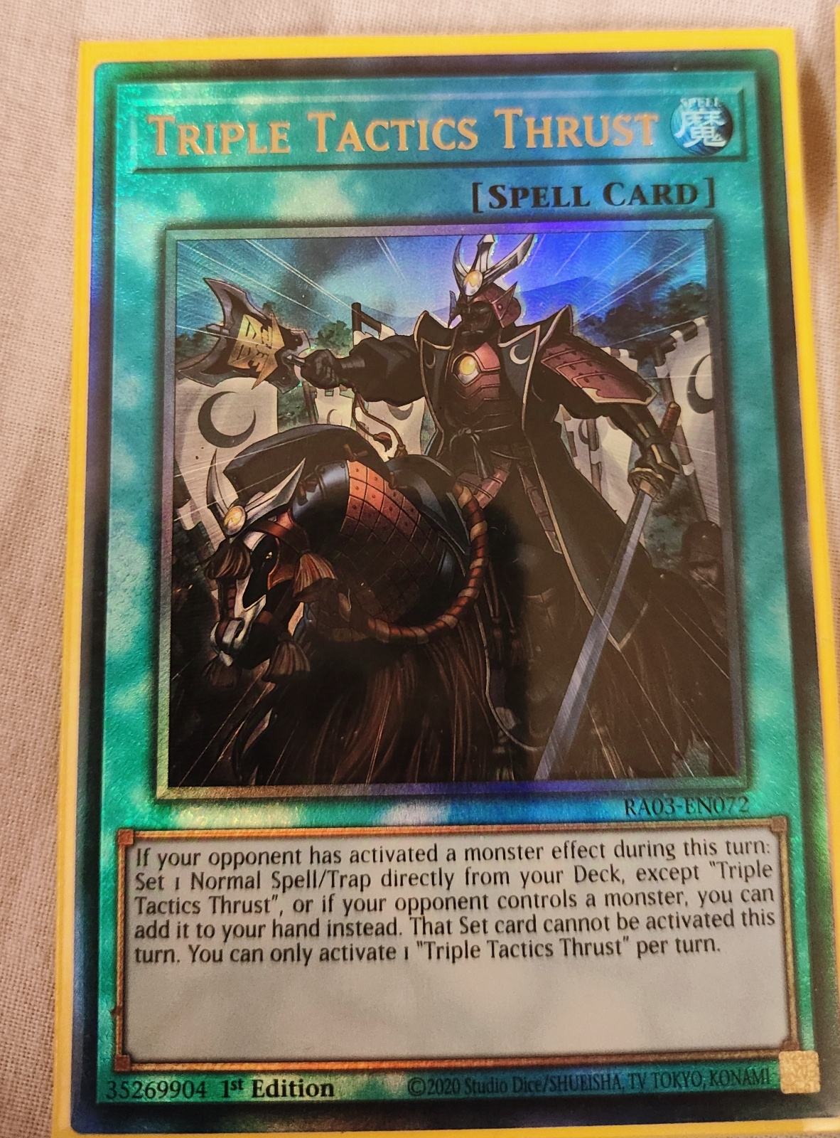 Triple Tactics Thrust YuGiOh Ultimate rare(RAO3)