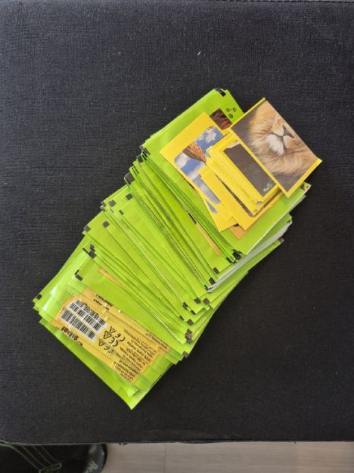 Zvjerici 3 safari - 97 paketića: 82 neotvoren + 15 otvorenih (sličice)