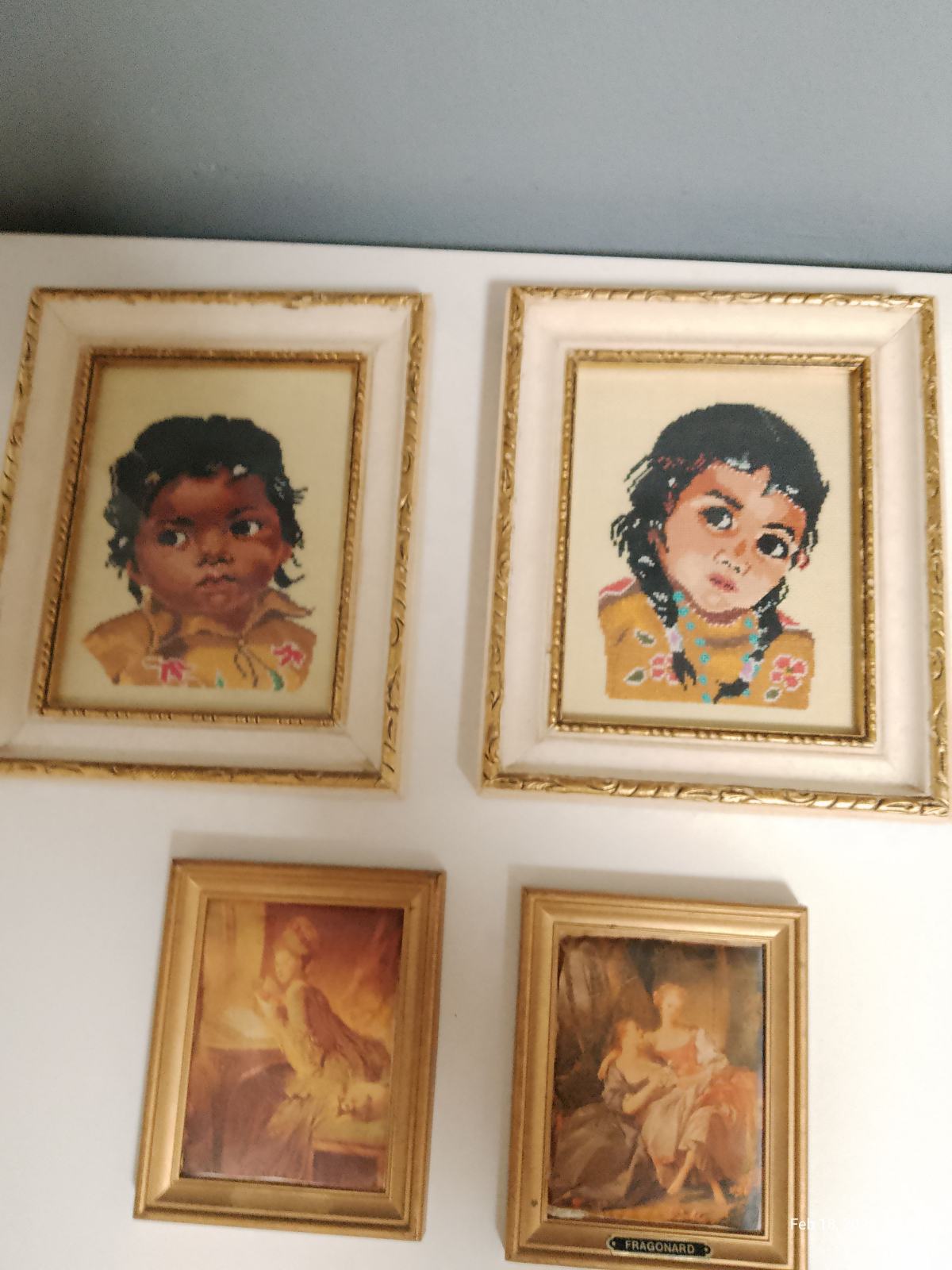 2 male pletene slike i 2 mini slike