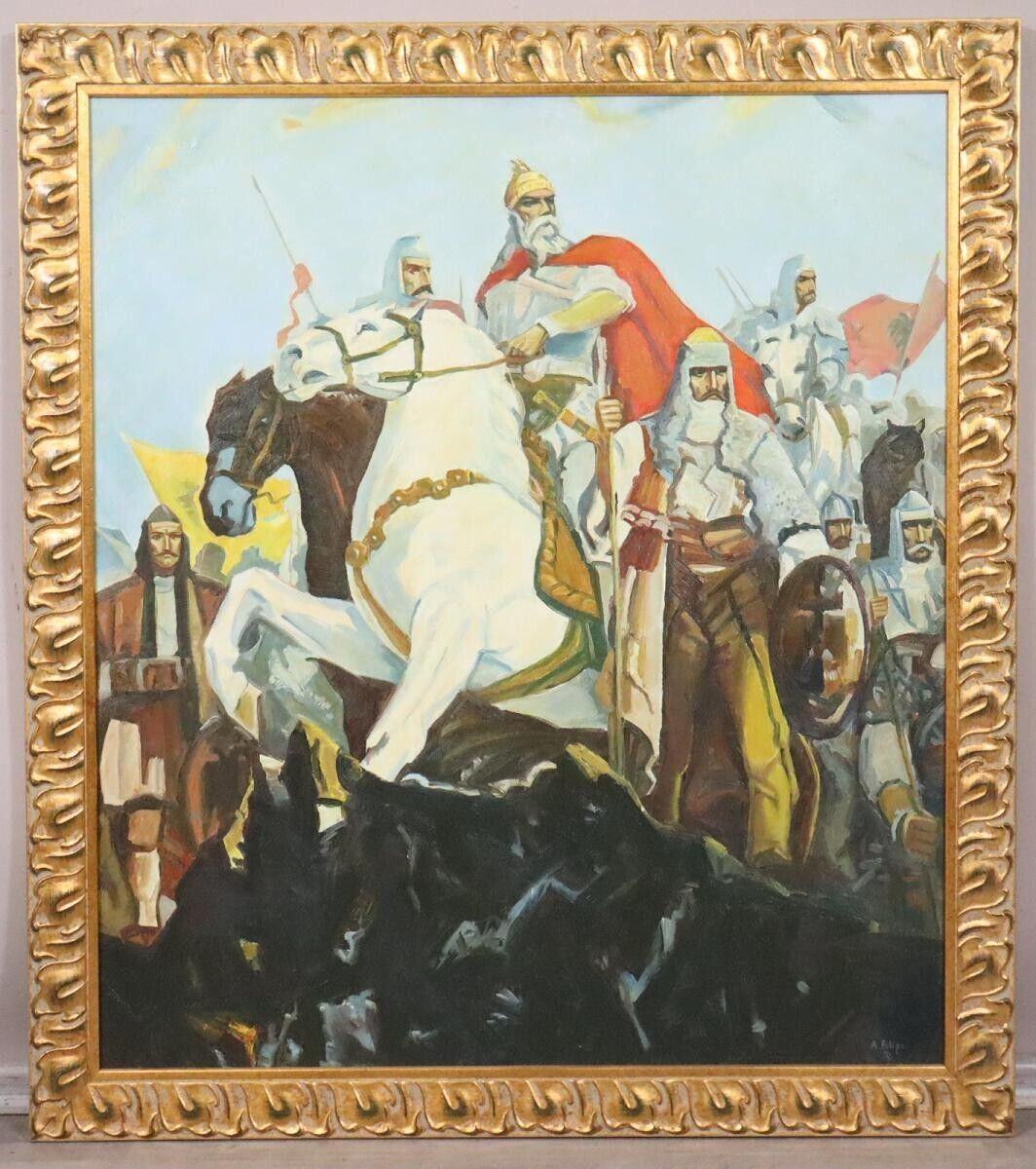 Aleksander Filipi, albanski slikar, Skenderbeg, ulje