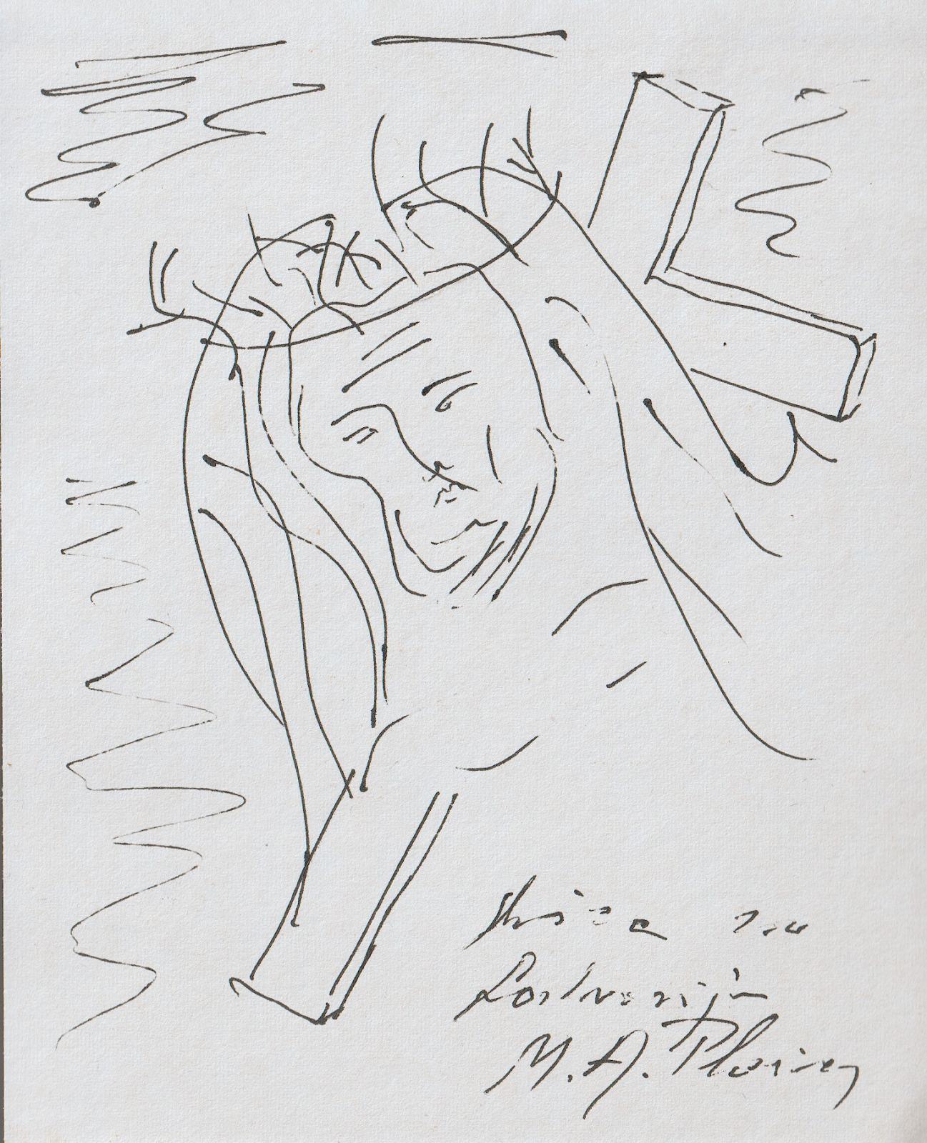 ALIETA MONAS PLEIĆ - crtež Skica za kalvariju