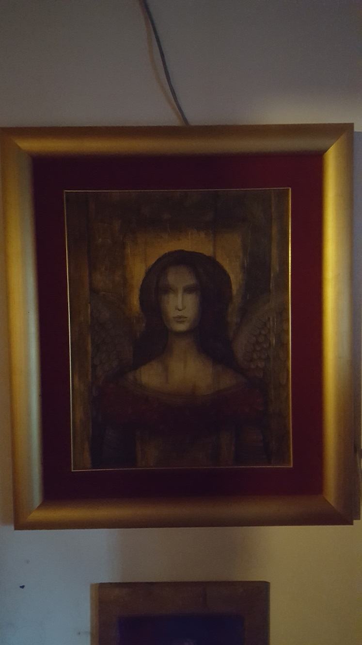 Anđeo Temeluch ulje na platnu , Edita Glavurtić