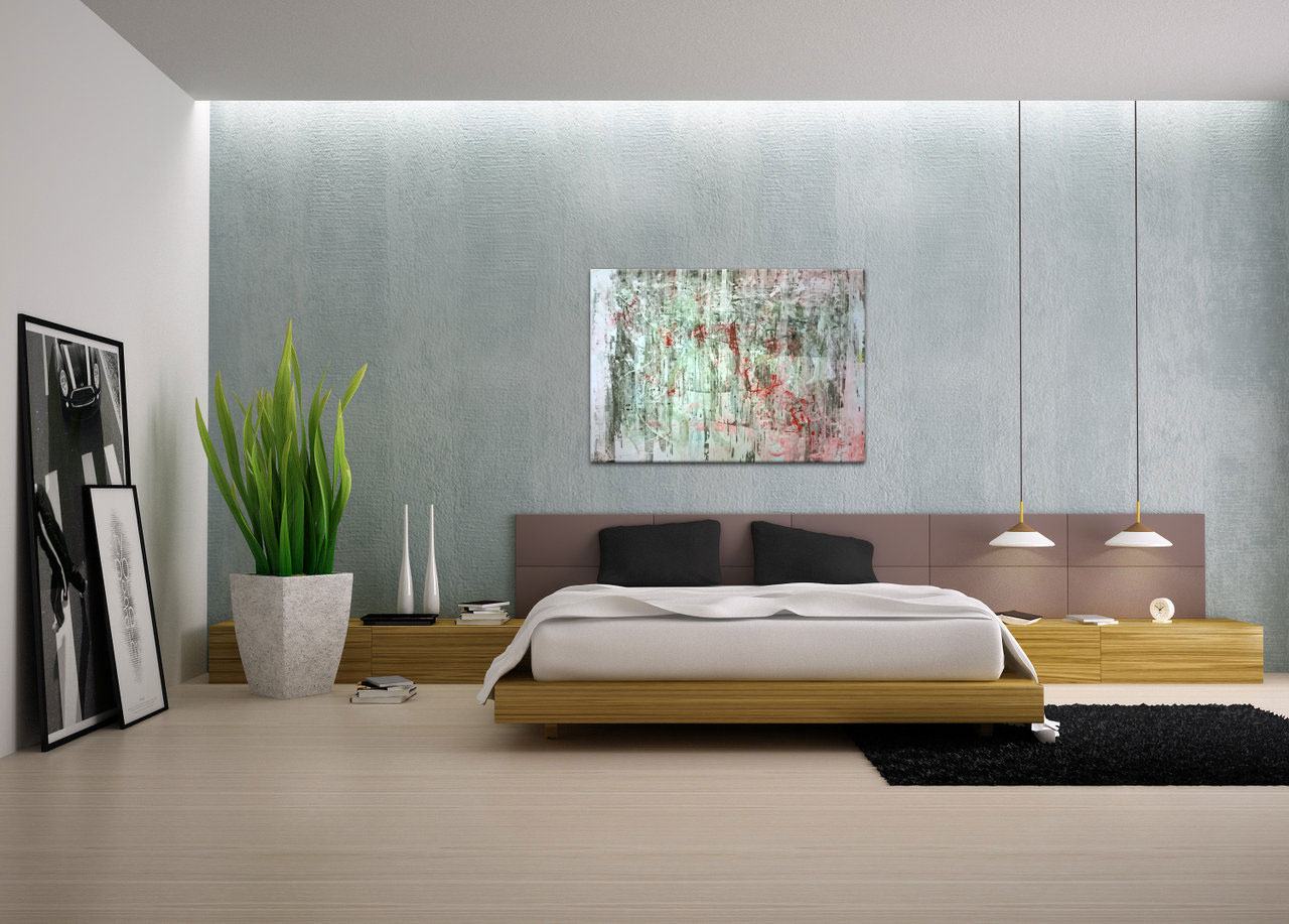 Apstraktna slika Nova osobnost Akril na hameru 100x70 cm MAG galerija