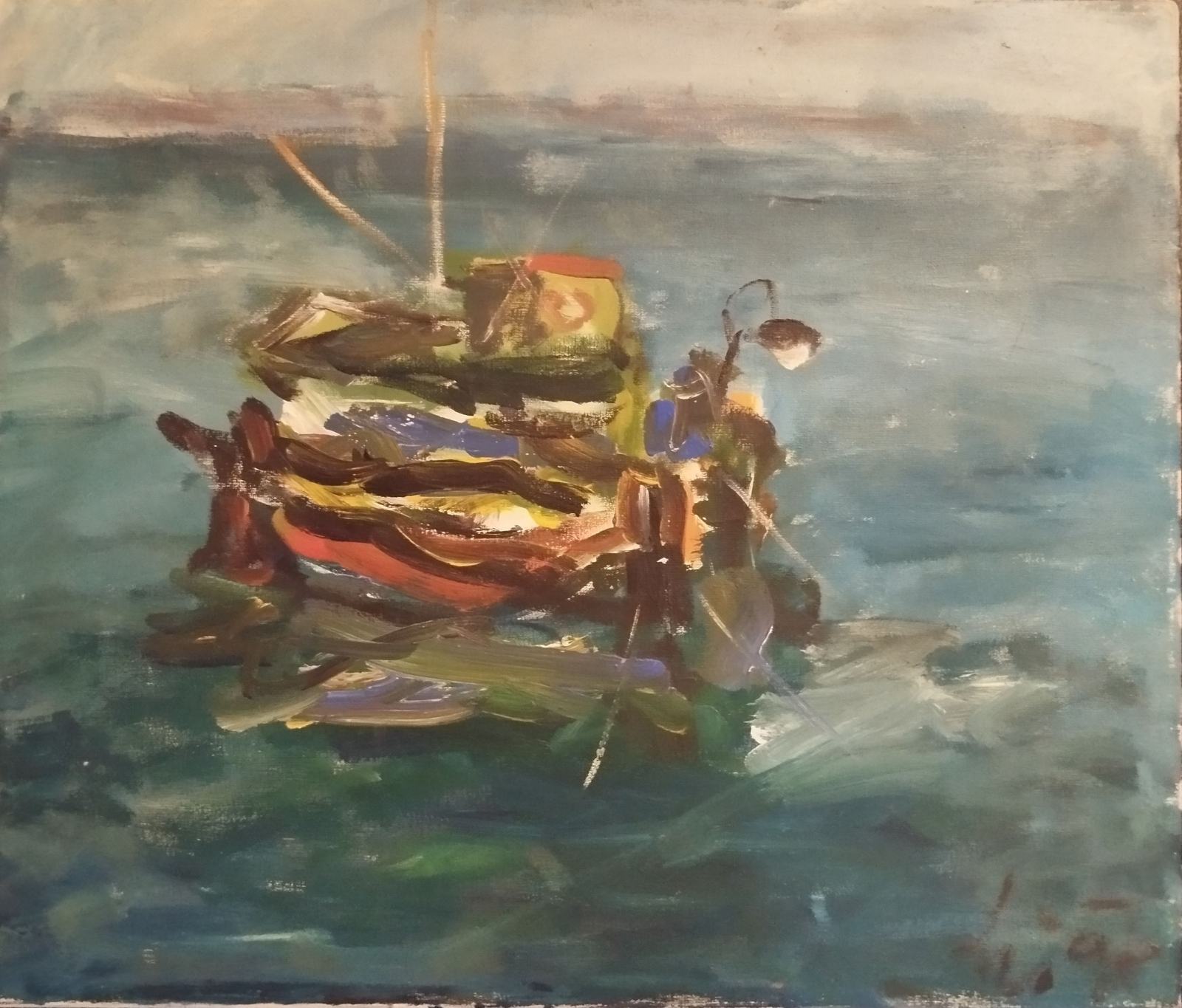 BRATISLAV LEBARIĆ - ak. slikar - Ulje na platnu 41x35,5cm