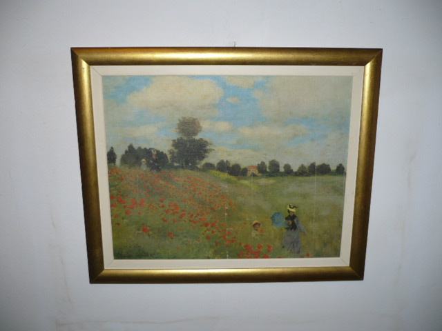 CLAUDE MONET, grafika Procvjetali makovi, dimenzije: 60x50cm