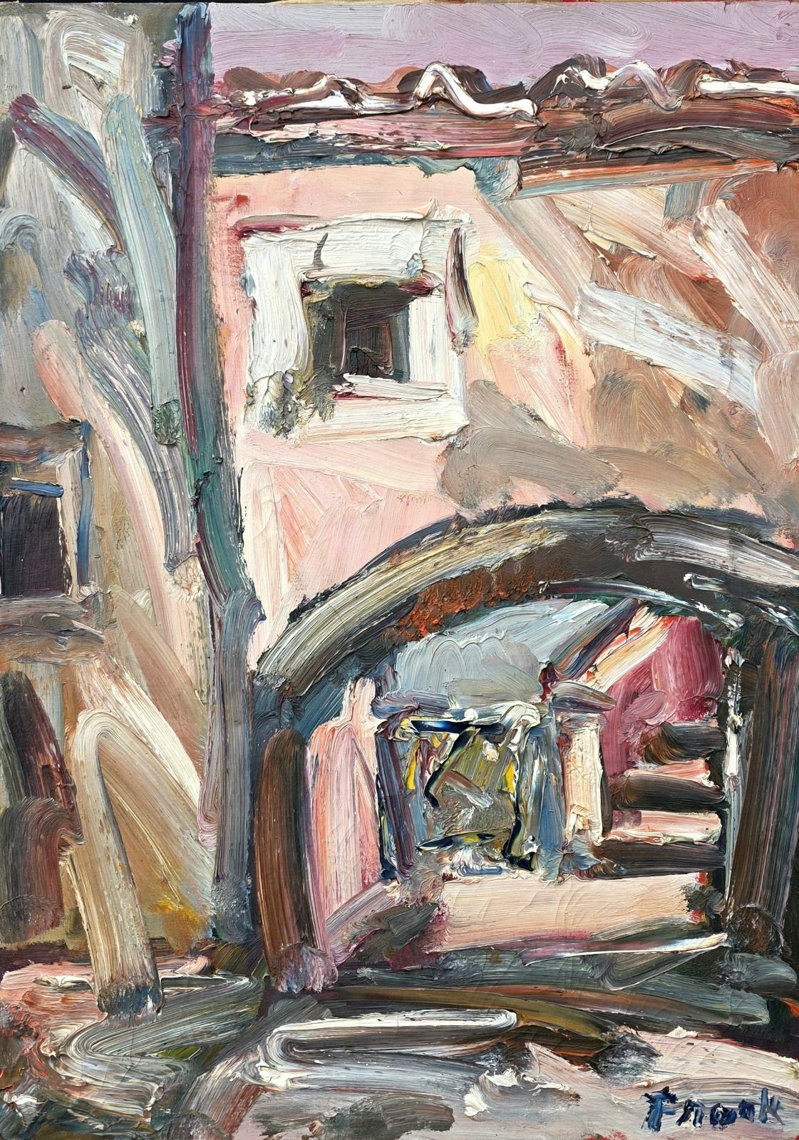 Claudio Frank Ulica ulje na platnu 70x50cm, 1980 godina