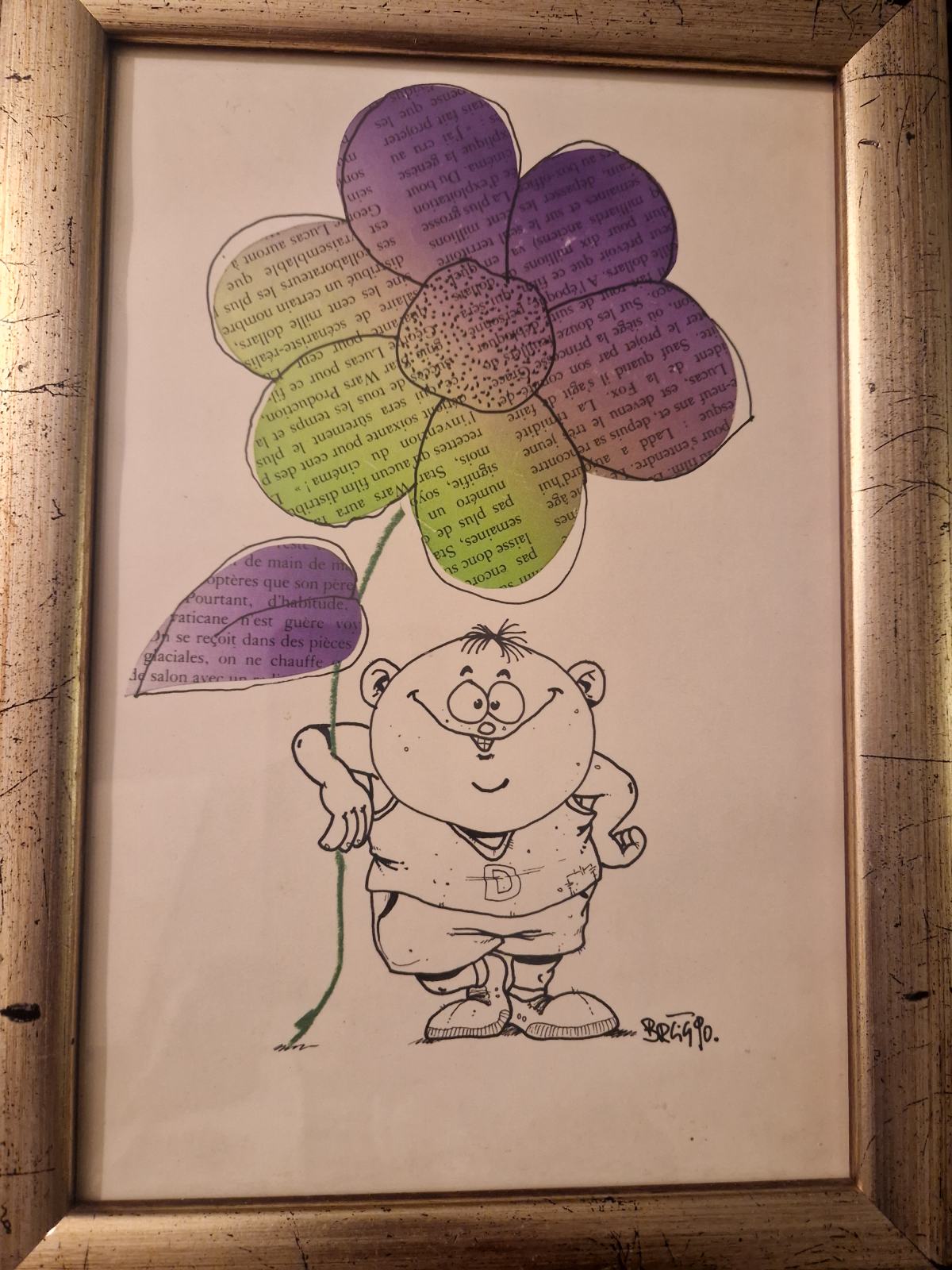 Damir Brčić, 1990.god., ak.slik. tuš i kolaž