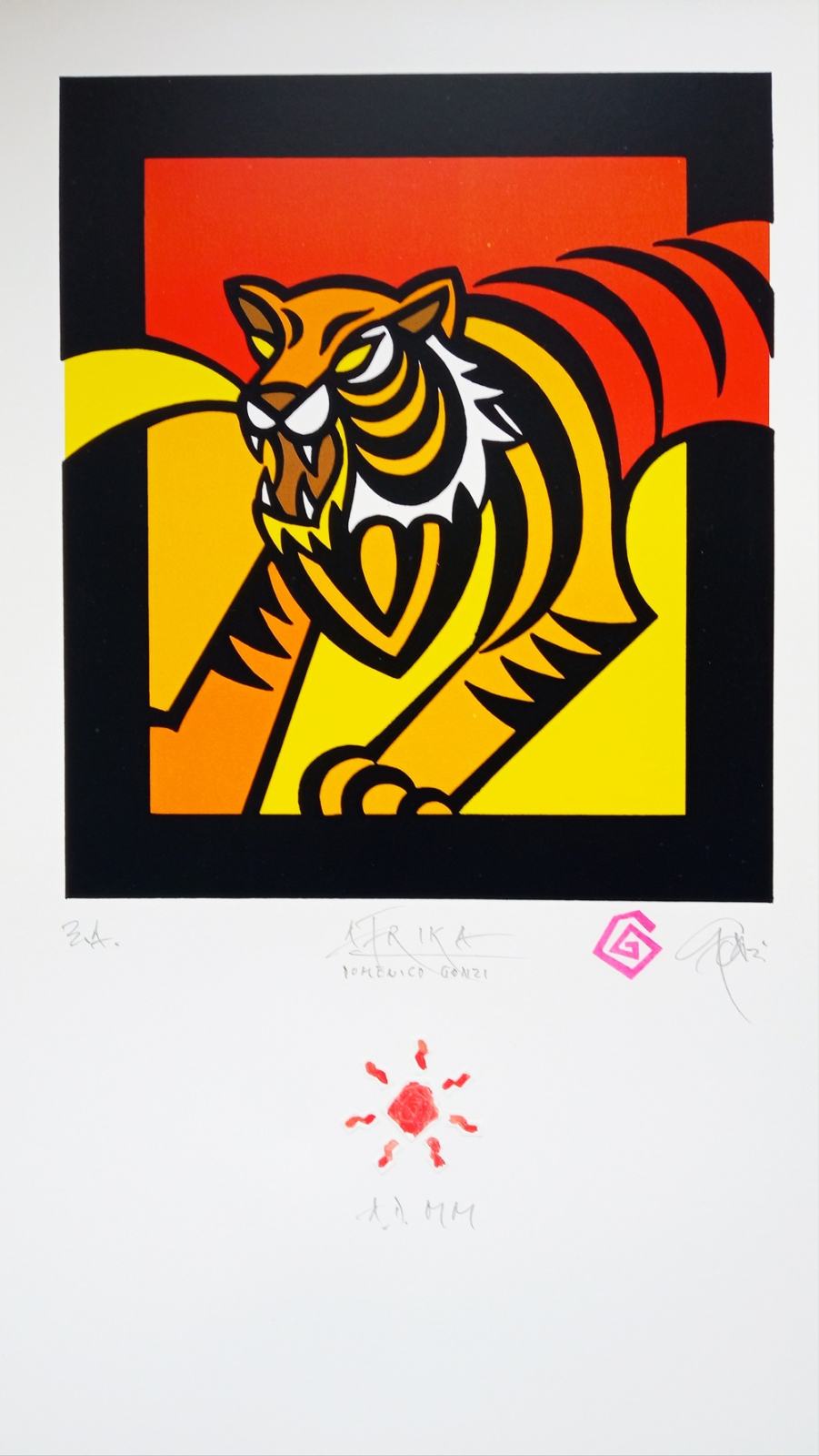 Domenico Gonzi: ciklus Afrika, autorska grafička mapa