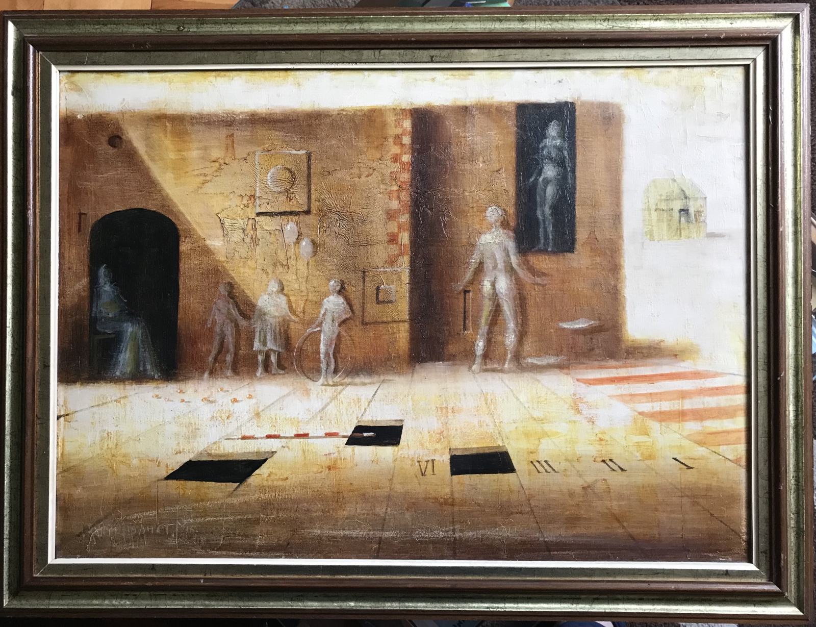 DRAGIJA, Milan, Čudesni grad, ulje na platnu, 50x70 cm, 1987. godina