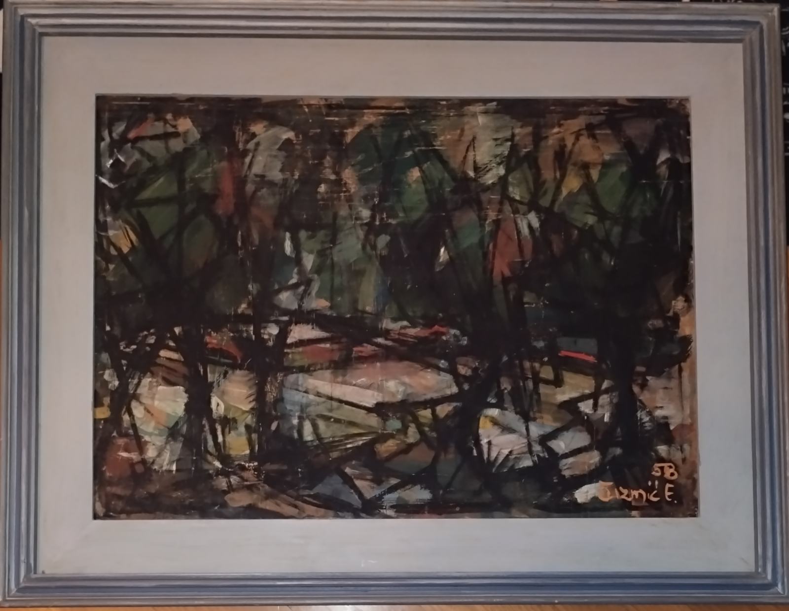 Ekrem Čizmić - Ulje na lesonitu iz 1958.g.