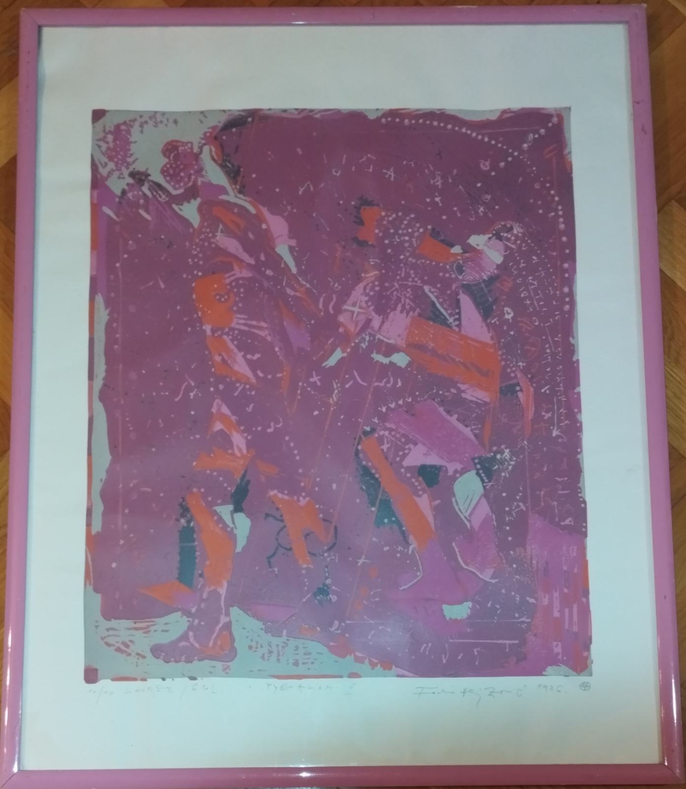 Fadil Vejzović - Linorez 10/10; dimenzije 69/56cm