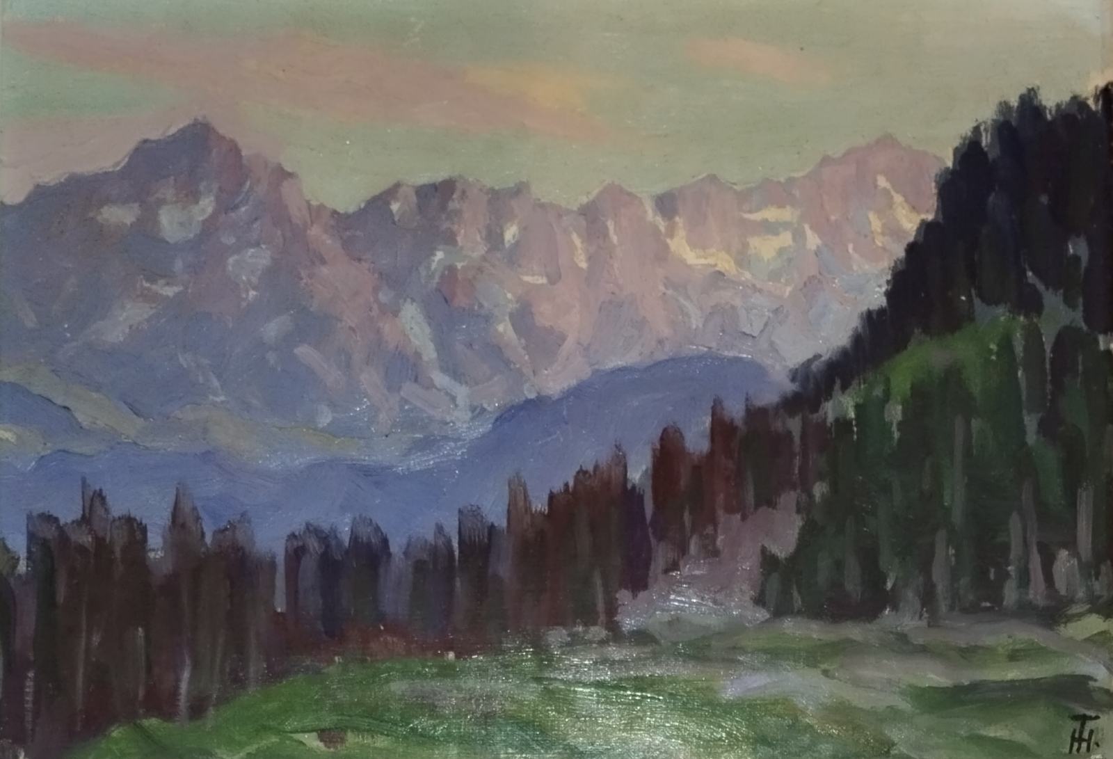 Friedrich Hermann Thomenn - ulje na kartonu - 49x37cm