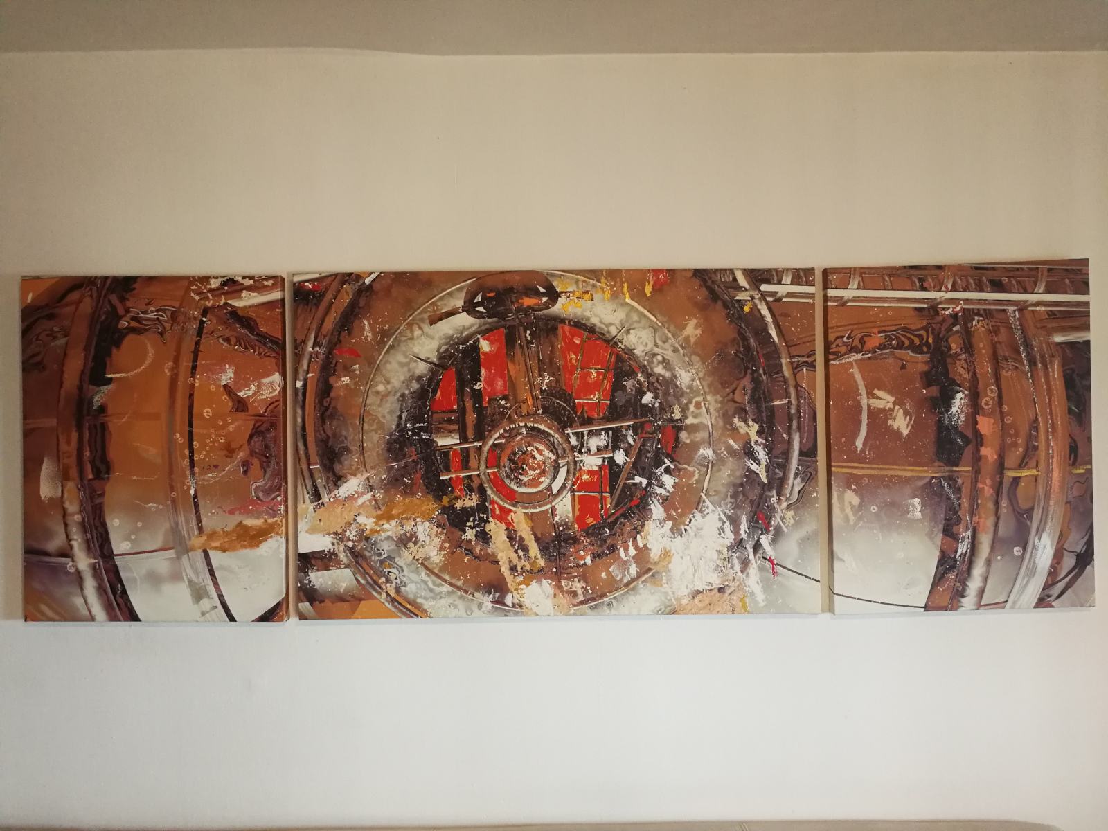 IGOR STISKALOV (ak. sl.) triptih umj. slika unikat