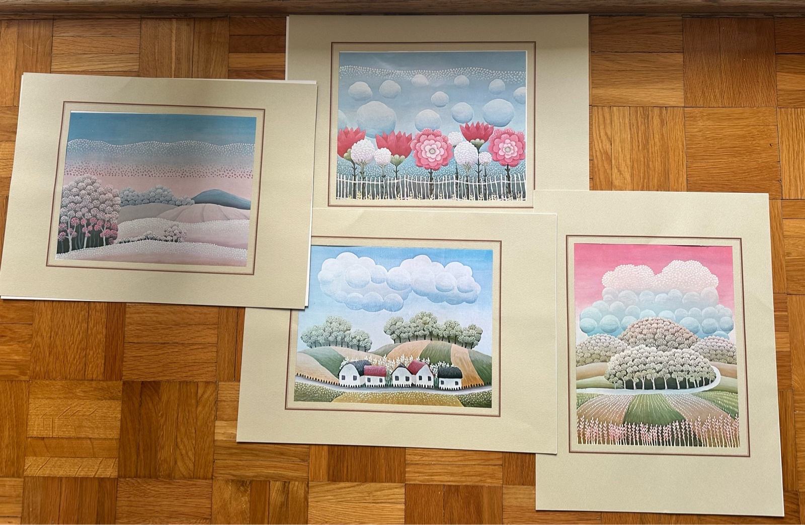 Ivan Rabuzin – komplet 4 grafike “Godišnja doba” (originalni talijansk