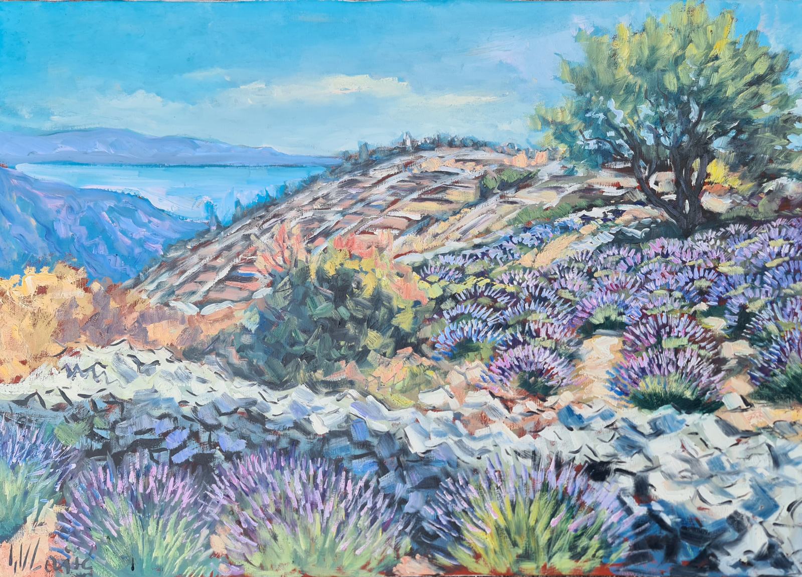 Ivan Vlašić Lavande 2 ulje na platnu 50x70cm;