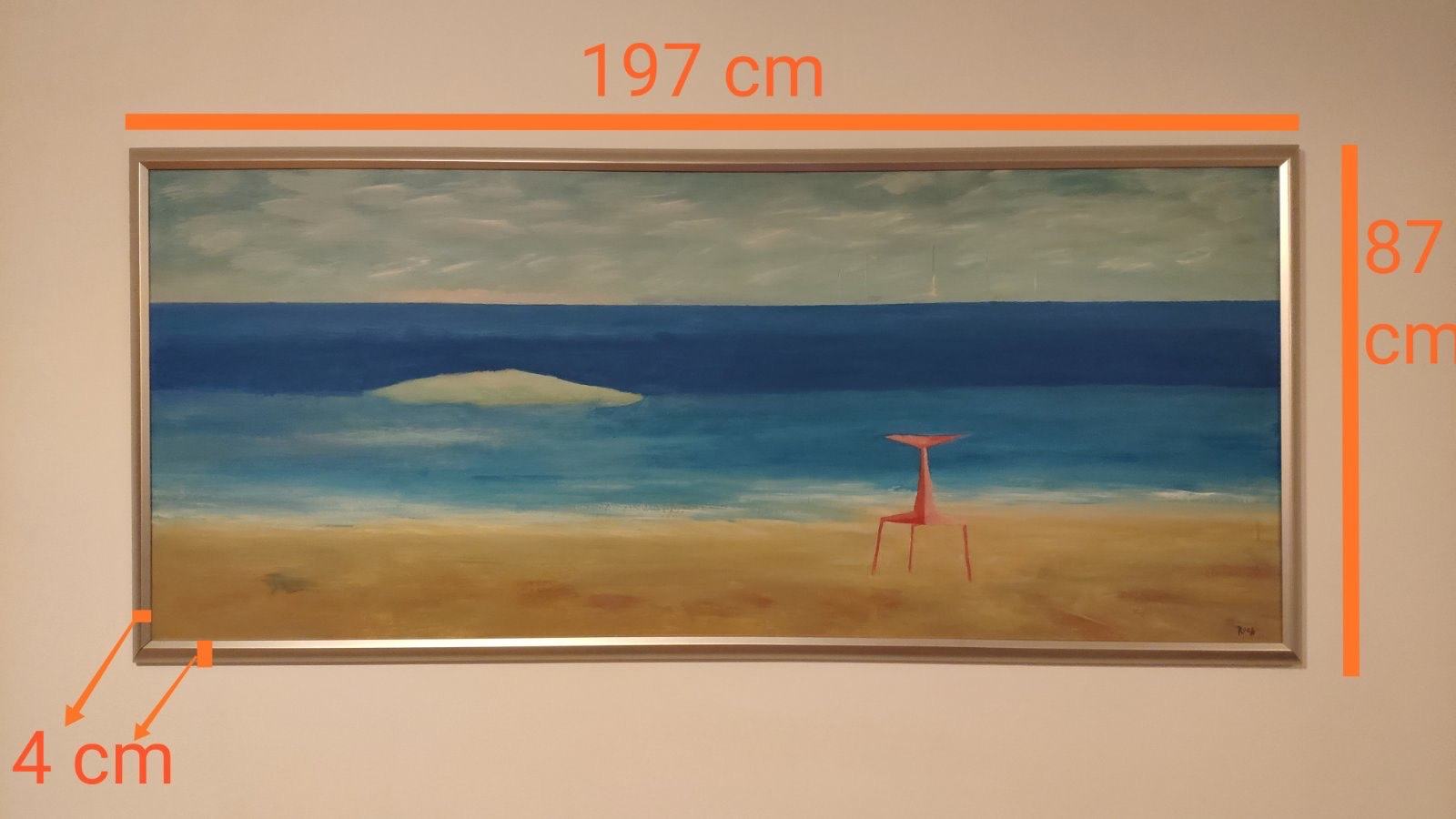 JOSIP ROCA - UMJETNIČKA SLIKA SKULPTURA CALDERA NA PLAŽI (2004.)