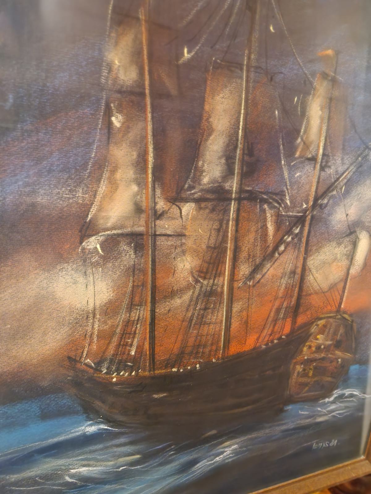 Mario Tomas, odličan pastel, cca 60 x 50 cm