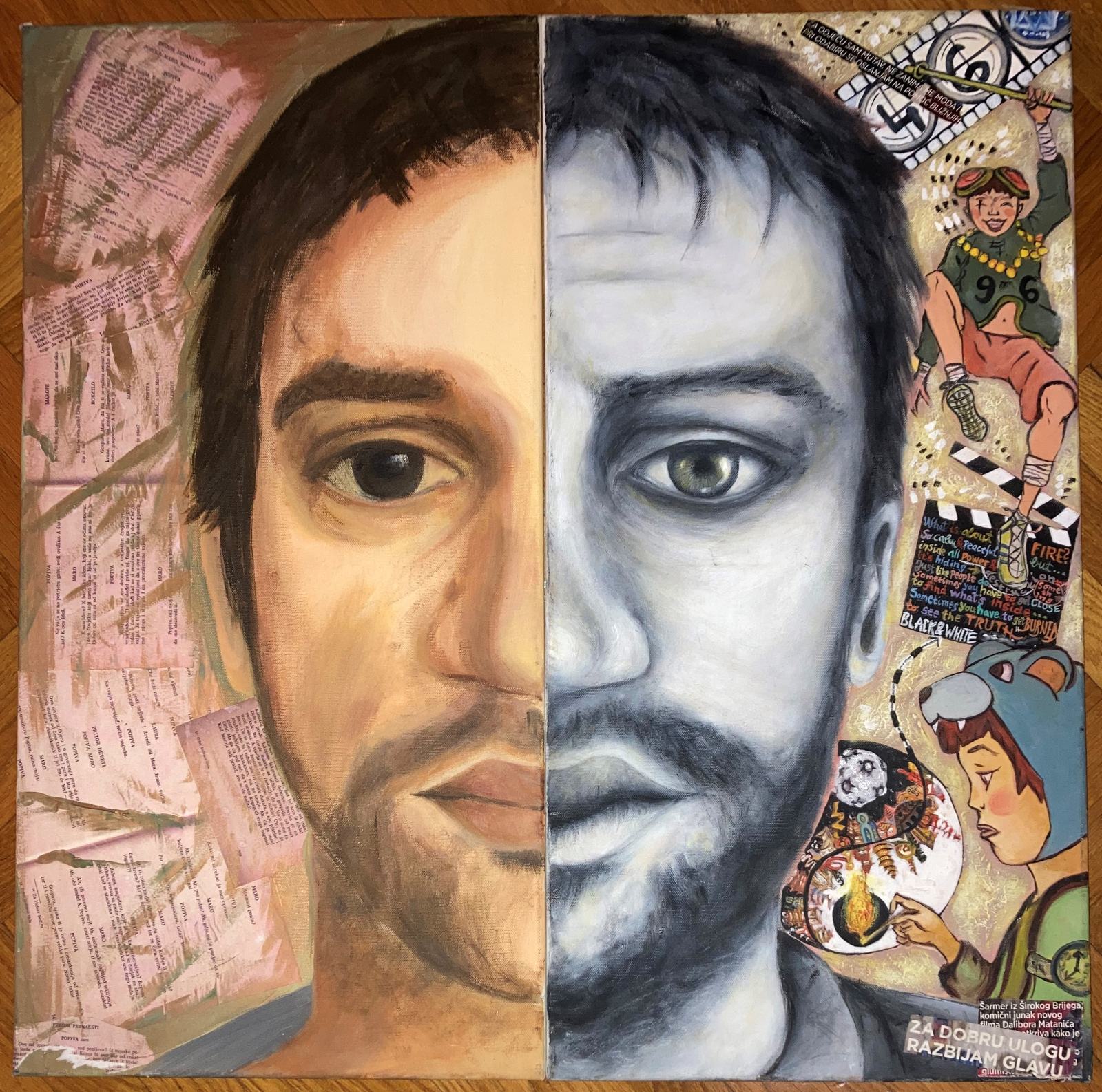 Mia Maria Škoda i Nikolina Japunčić - Goran Bogdan - Akril - 80x80cm