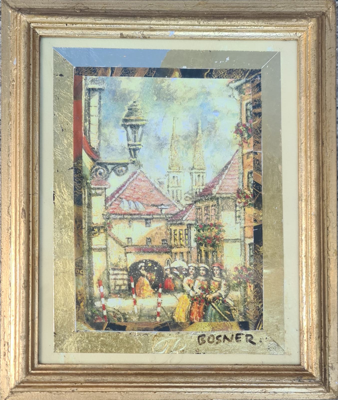 Midhat Jelkić Bosner Kamenita vrata s tri gracije kombinira tehnika