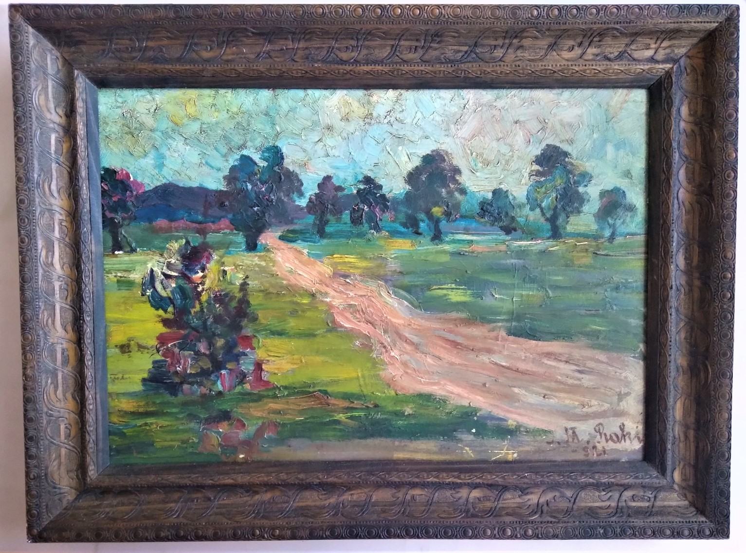 Milan Rakić - ulje na kartonu iz 1921. godine